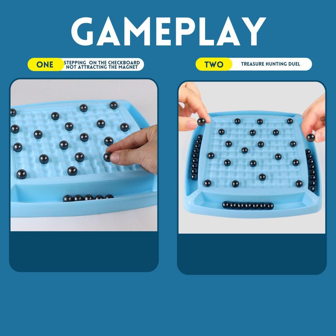 Magnetic Induction Chess Strategy Table Top Magnet Game with Stones fo – WISHLAND