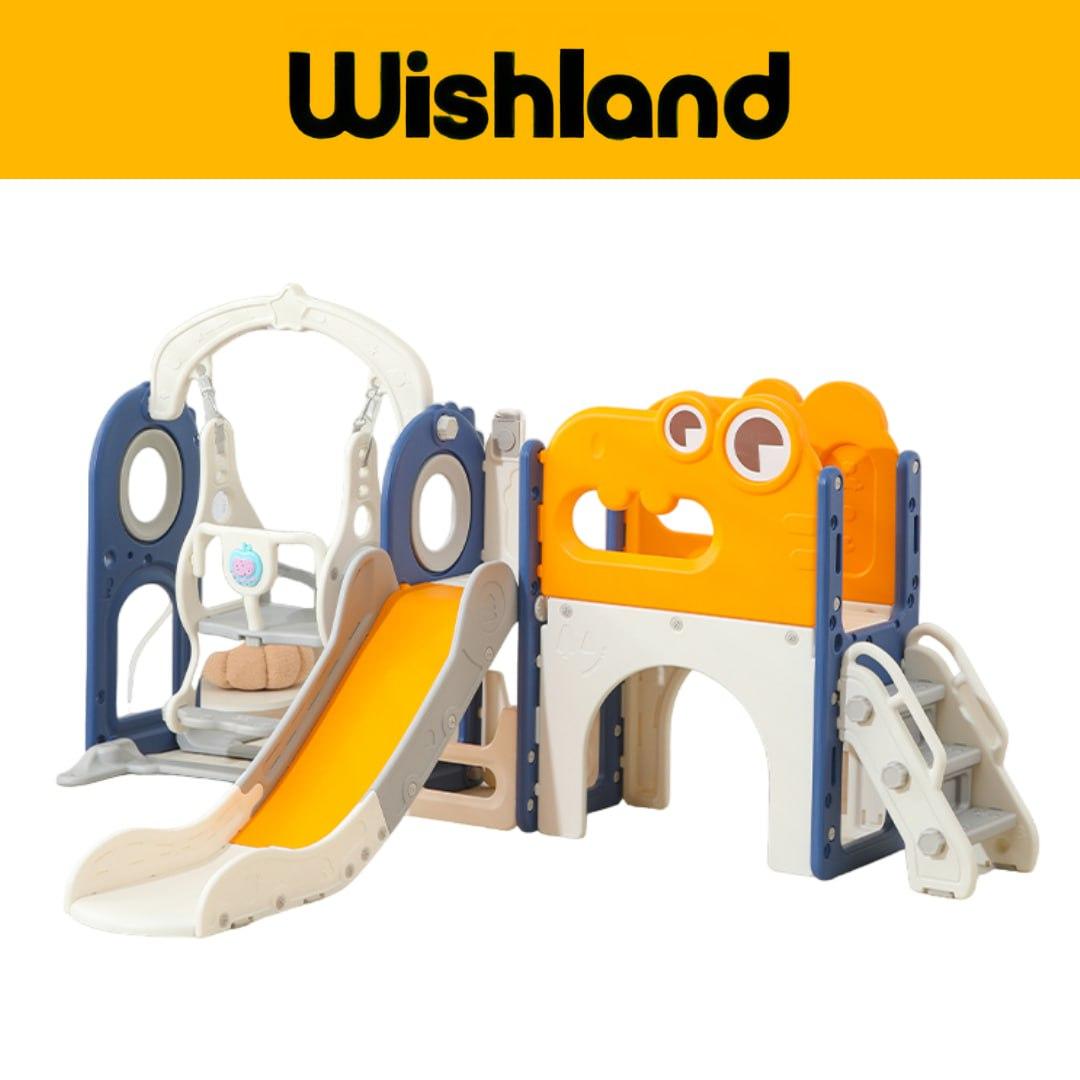 Dinosaur Tunnel Swing Slide Ages 2-7 Indoor Outdoor Toddler Playset wi ...