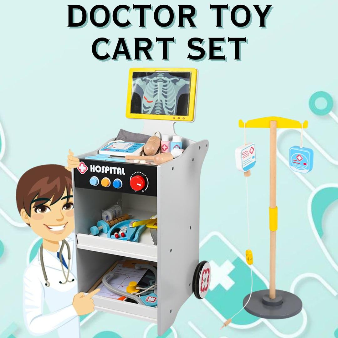 Doctor Toy Cart Set Children Hospital Nurse Pretend Play by WISHLAND ...