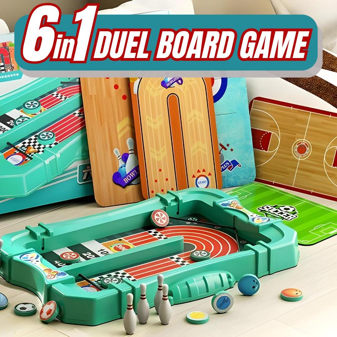 6in1 Duel Board Game Ages 3+ Soccer Bowling Sports Tabletop Games Gift ...