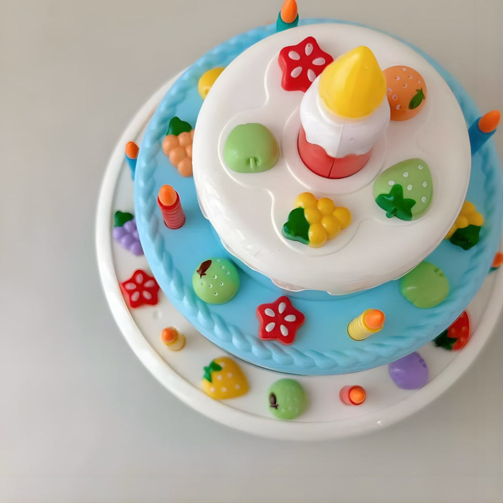 Rotating Birthday Cake with Lights and Sounds for Kids by WISHLAND ...